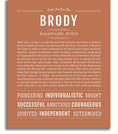 Brody | Name Art Print – Name Stories