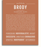 Brody | Name Art Print – Name Stories