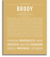 Brody | Name Art Print – Name Stories