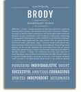 Brody | Name Art Print – Name Stories