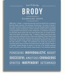 Brody | Name Art Print – Name Stories