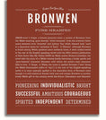 Bronwen | Name Art Print – Name Stories