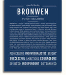 Bronwen | Name Art Print – Name Stories