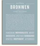 Bronwen | Name Art Print – Name Stories