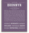 Bronwyn | Name Art Print – Name Stories