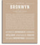 Bronwyn Personalized Name Meaning Art Prints – Name Stories