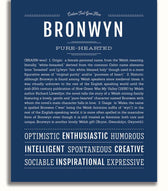 Bronwyn | Name Art Print – Name Stories