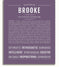 Brooke | Name Art Print – Name Stories