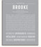 Brooke Personalized Name Meaning Art Prints – Name Stories