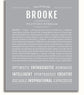 Brooke | Name Art Print – Name Stories