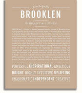 Brooklen | Name Art Print – Name Stories