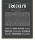 Brooklyn Personalized Name Meaning Art Prints – Name Stories