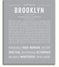 Brooklyn Personalized Name Meaning Art Prints – Name Stories