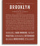 Brooklyn Personalized Name Meaning Art Prints – Name Stories