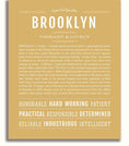 Brooklyn | Name Art Print – Name Stories