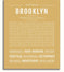 Brooklyn Personalized Name Meaning Art Prints – Name Stories