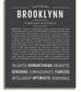 Brooklynn Personalized Name Meaning Art Prints – Name Stories