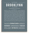 Brooklynn Personalized Name Meaning Art Prints – Name Stories
