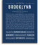 Brooklynn Personalized Name Meaning Art Prints – Name Stories