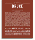 Bruce Personalized Name Meaning Art Prints – Name Stories