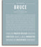 Bruce | Name Art Print – Name Stories