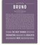 Bruno | Name Art Print – Name Stories