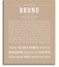 Bruno | Name Art Print – Name Stories