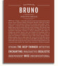 Bruno | Name Art Print – Name Stories
