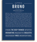 Bruno | Name Art Print – Name Stories