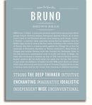 Bruno | Name Art Print – Name Stories