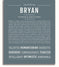 Bryan | Name Art Print – Name Stories