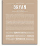 Bryan | Name Art Print – Name Stories