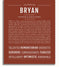 Bryan | Name Art Print – Name Stories