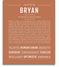 Bryan Personalized Name Meaning Art Prints – Name Stories