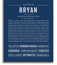 Bryan | Name Art Print – Name Stories