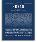 Bryan | Name Art Print – Name Stories