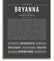 Bryanna | Name Art Print – Name Stories
