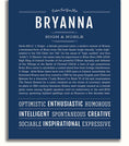 Bryanna | Name Art Print – Name Stories