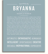 Bryanna | Name Art Print – Name Stories