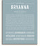 Bryanna | Name Art Print – Name Stories