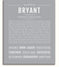Bryant | Name Art Print – Name Stories