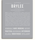 Brylee | Name Art Print – Name Stories