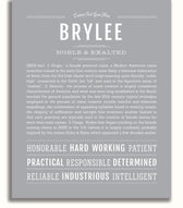 Brylee | Name Art Print – Name Stories