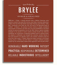 Brylee | Name Art Print – Name Stories