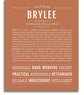Brylee | Name Art Print – Name Stories