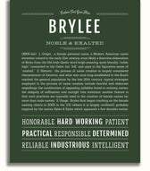 Brylee | Name Art Print – Name Stories