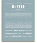 Brylee | Name Art Print – Name Stories