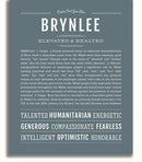 Brynlee | Name Art Print – Name Stories