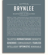 Brynlee | Name Art Print – Name Stories