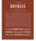 Brynlee Personalized Name Meaning Art Prints – Name Stories